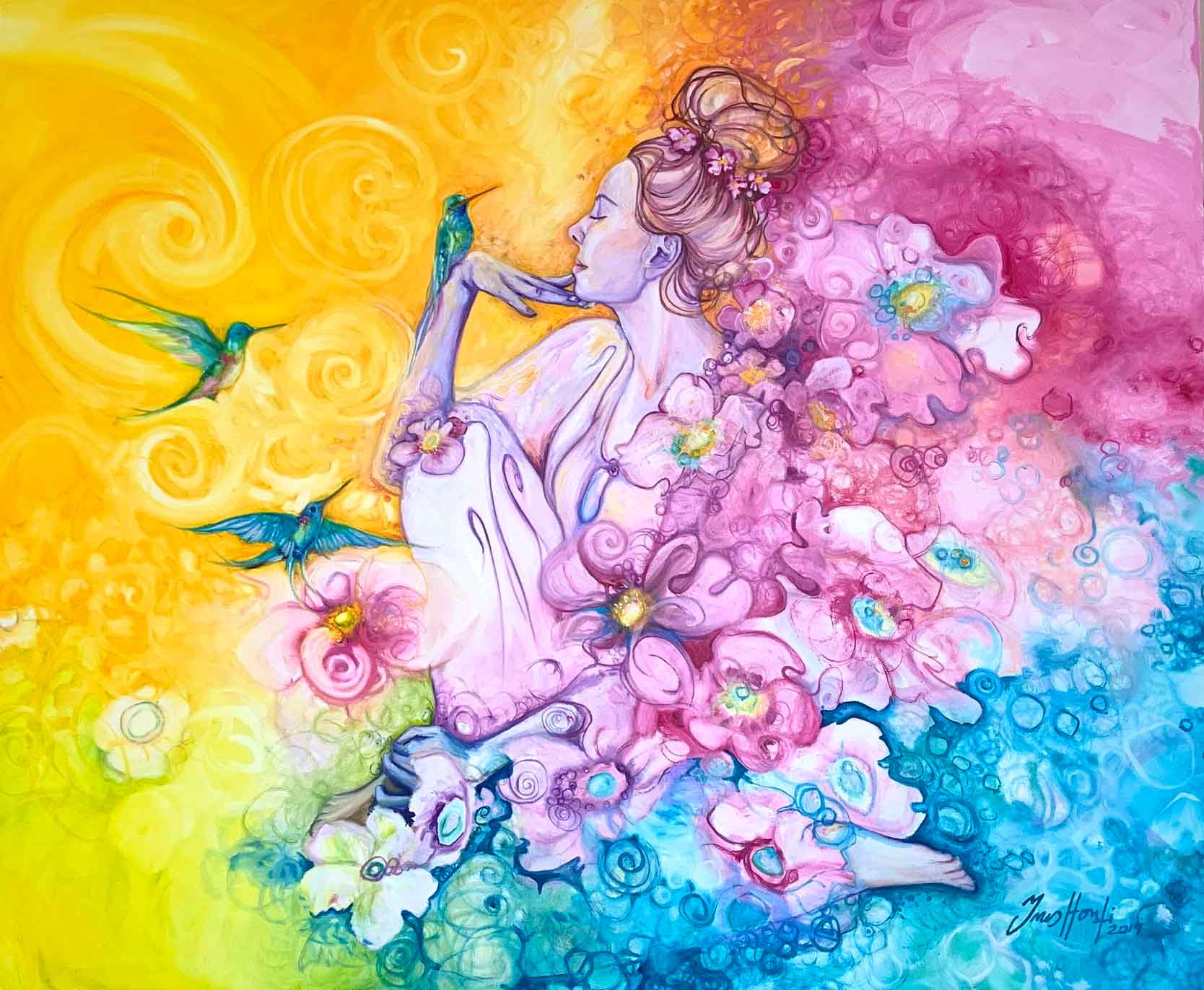 Feminine mystery – Eden Art by Ines Honfi